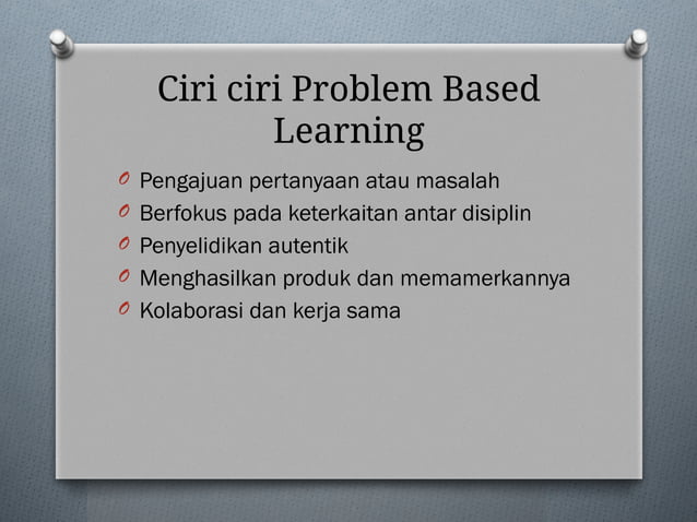 PJBL Project Based Learning Education Type | PPTX