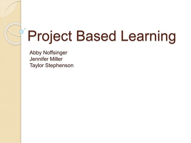 Project based learning powerpoint | PPT