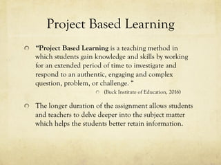 Project based learning roussos | PPT | Free Download