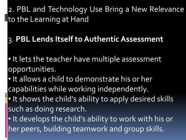 Project based learning strategy | PPT