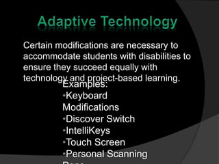 Project based learning & technology | PPTX