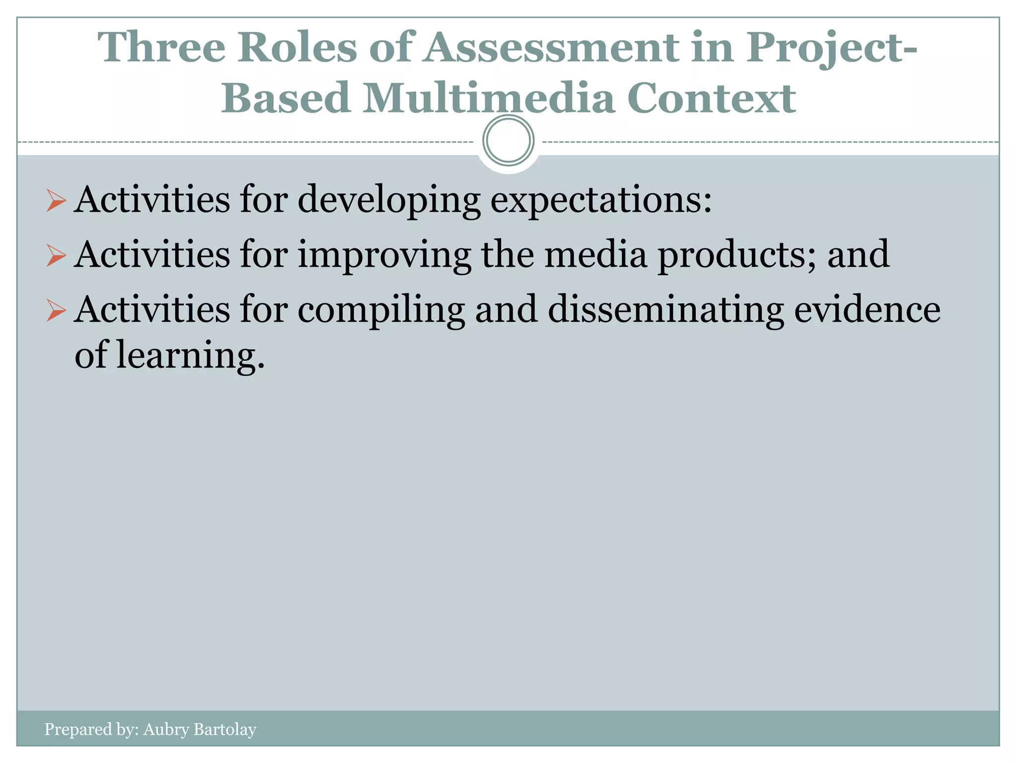Project –based multimedia learning | PPT