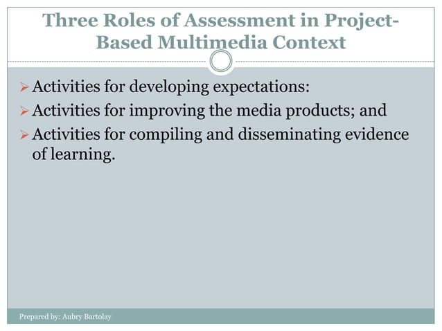 Project –based multimedia learning | PPT