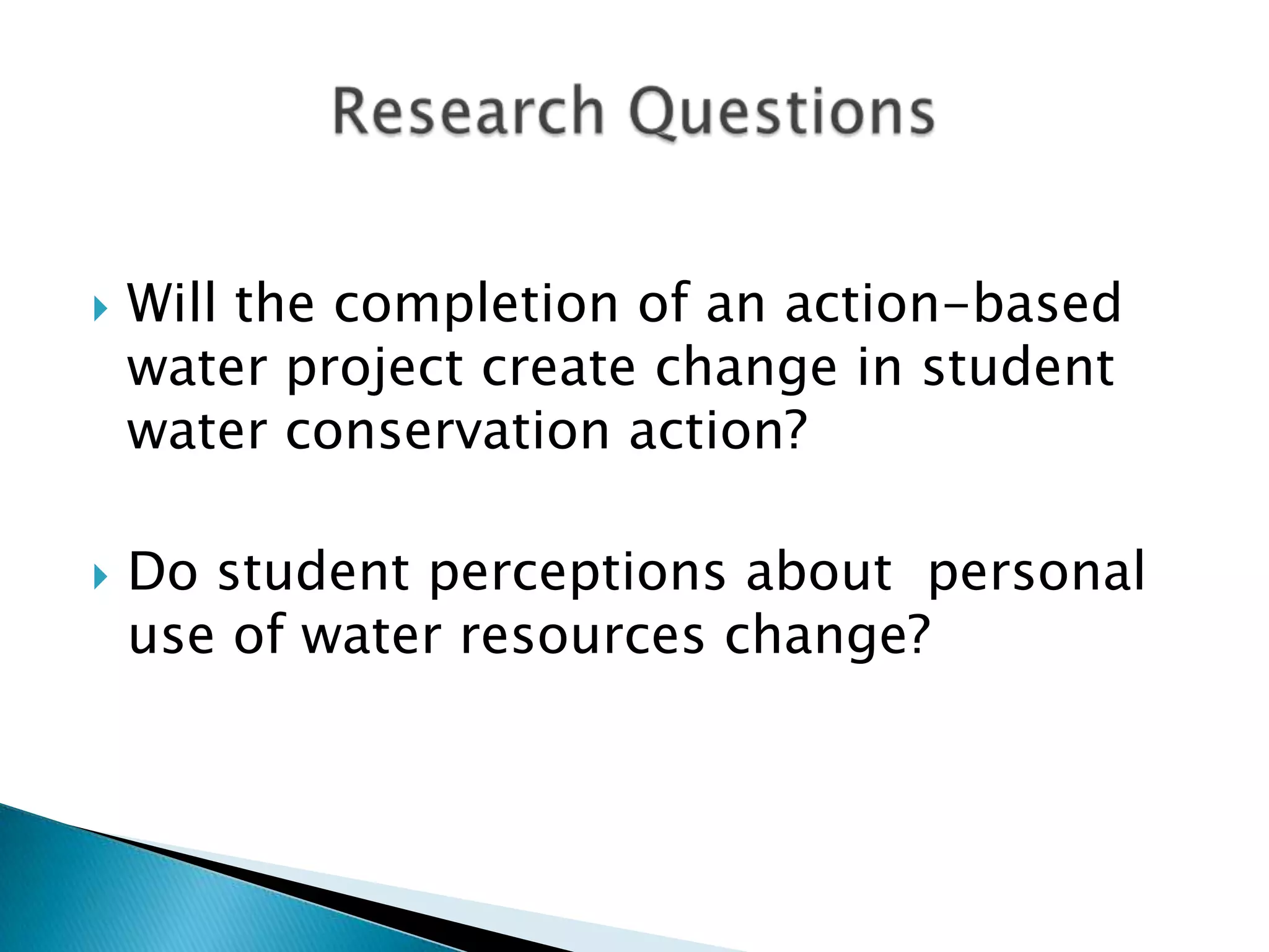 Project Based Personal Water Conservation | PPTX | Education