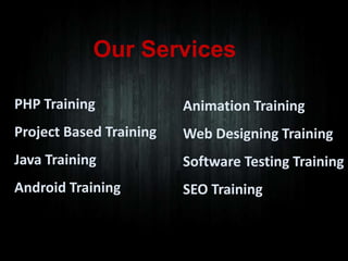Project Based Training in Chandigarh | PPT