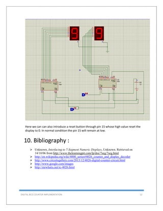 a simple bcd counter project | PDF