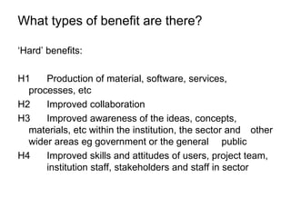 Project benefits and impacts measurement | PPT