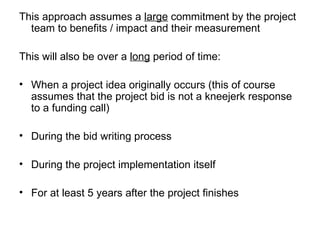 Project benefits and impacts measurement | PPT