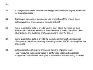 Project benefits and impacts measurement | PPT
