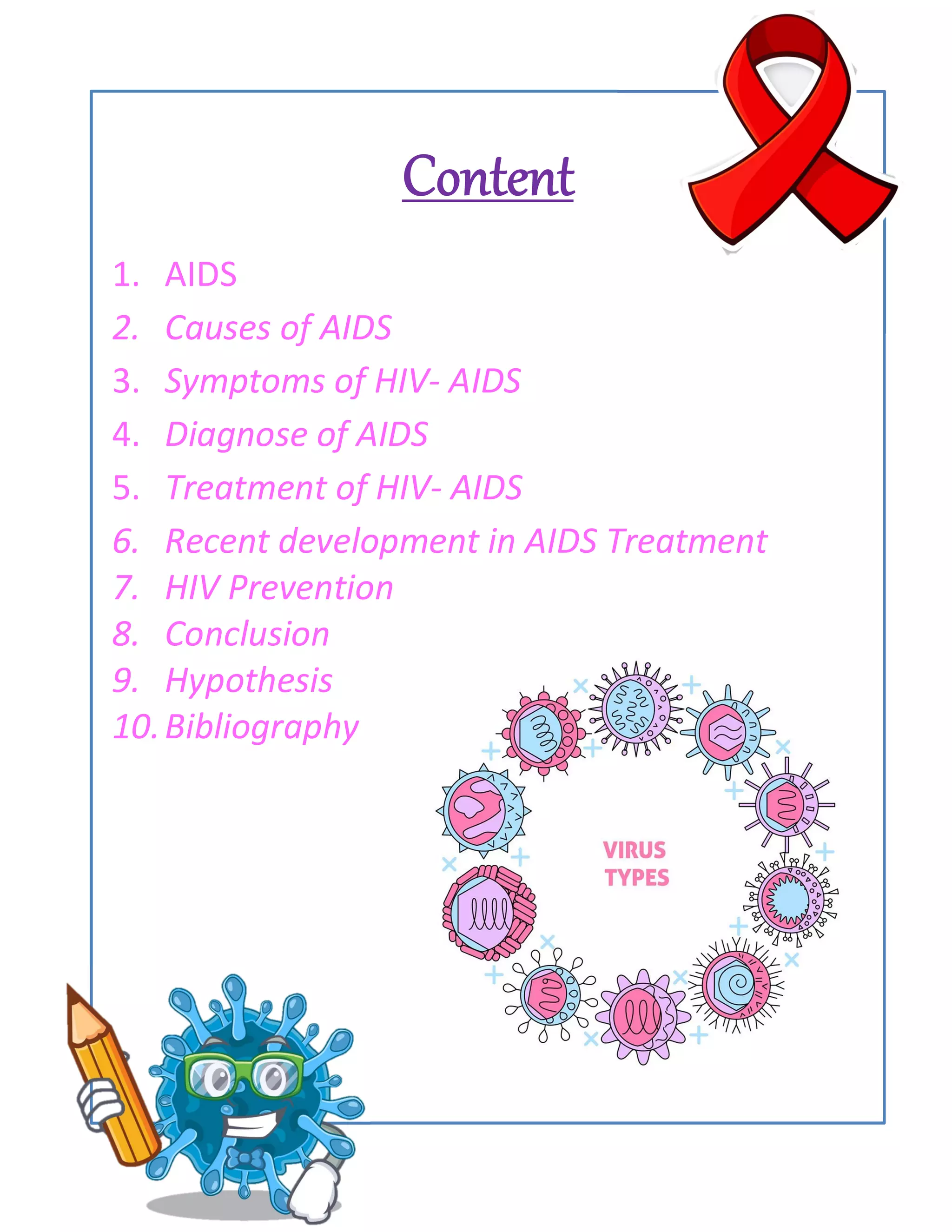 Investigatory Project on Aids | PDF