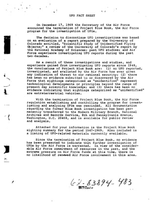 Project blue book ufo part 1 of 1 | PDF