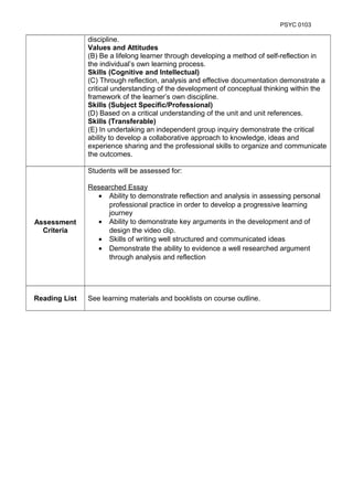 Assignment 3 - Video Clip, Report and Presentation | DOC