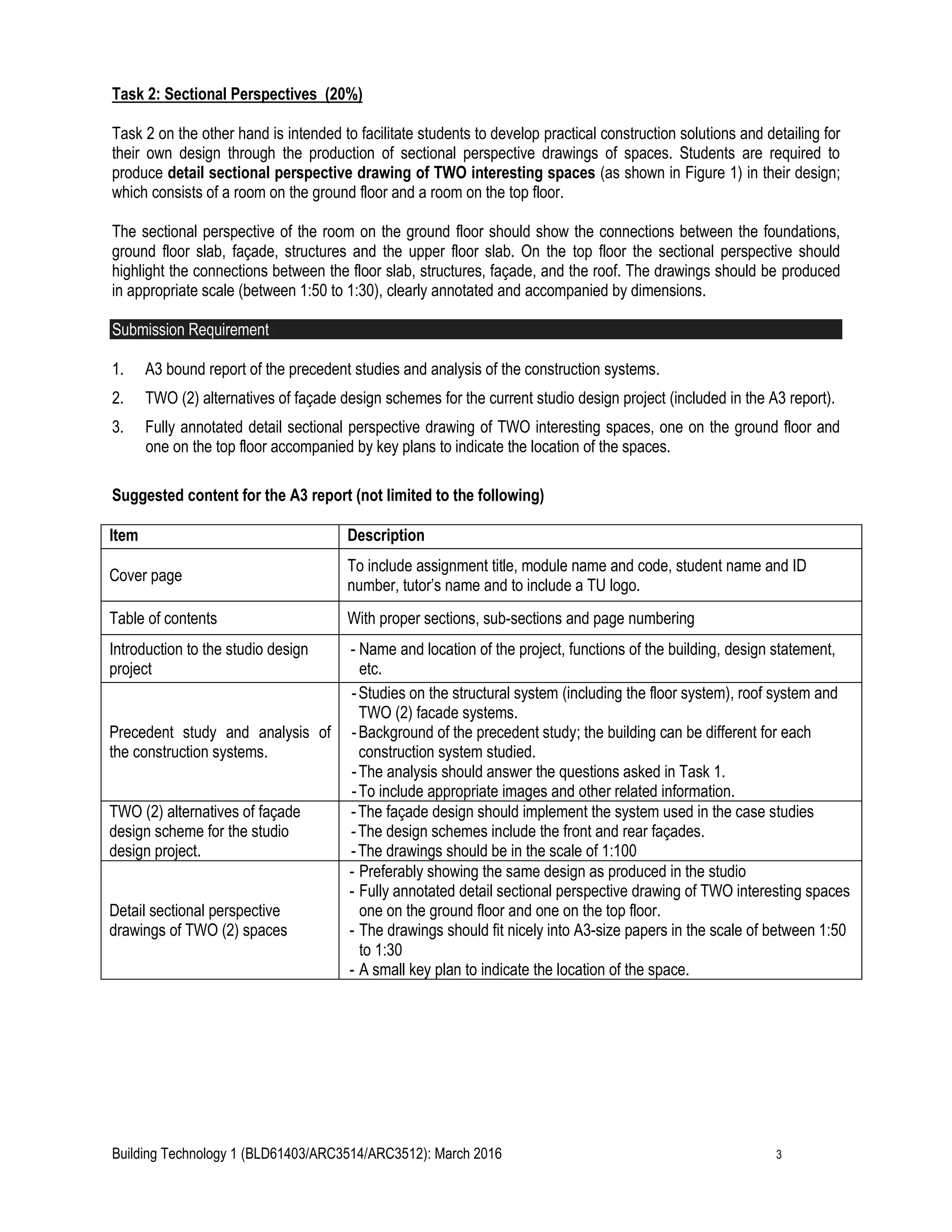 BUILDING TECHNOLOGY PROJECT 2 BRIEF | PDF