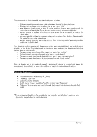 Project brief 3 architecture studio 1. march 2014 | PDF
