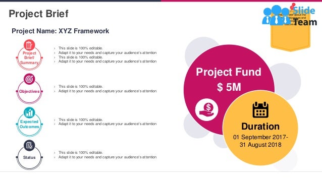 Project Brief Ppt Background Graphics | PPT