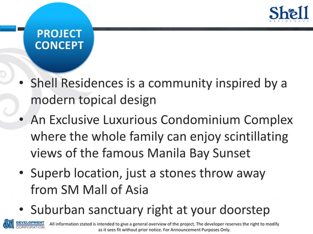 SHELL Residences MOA Complex | PPT