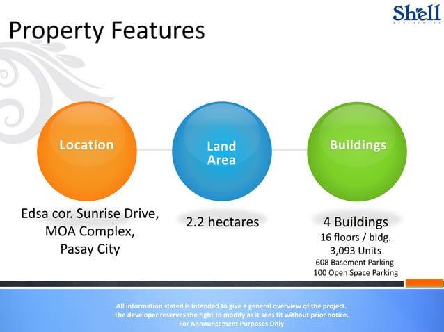 SHELL Residences MOA Complex | PPT