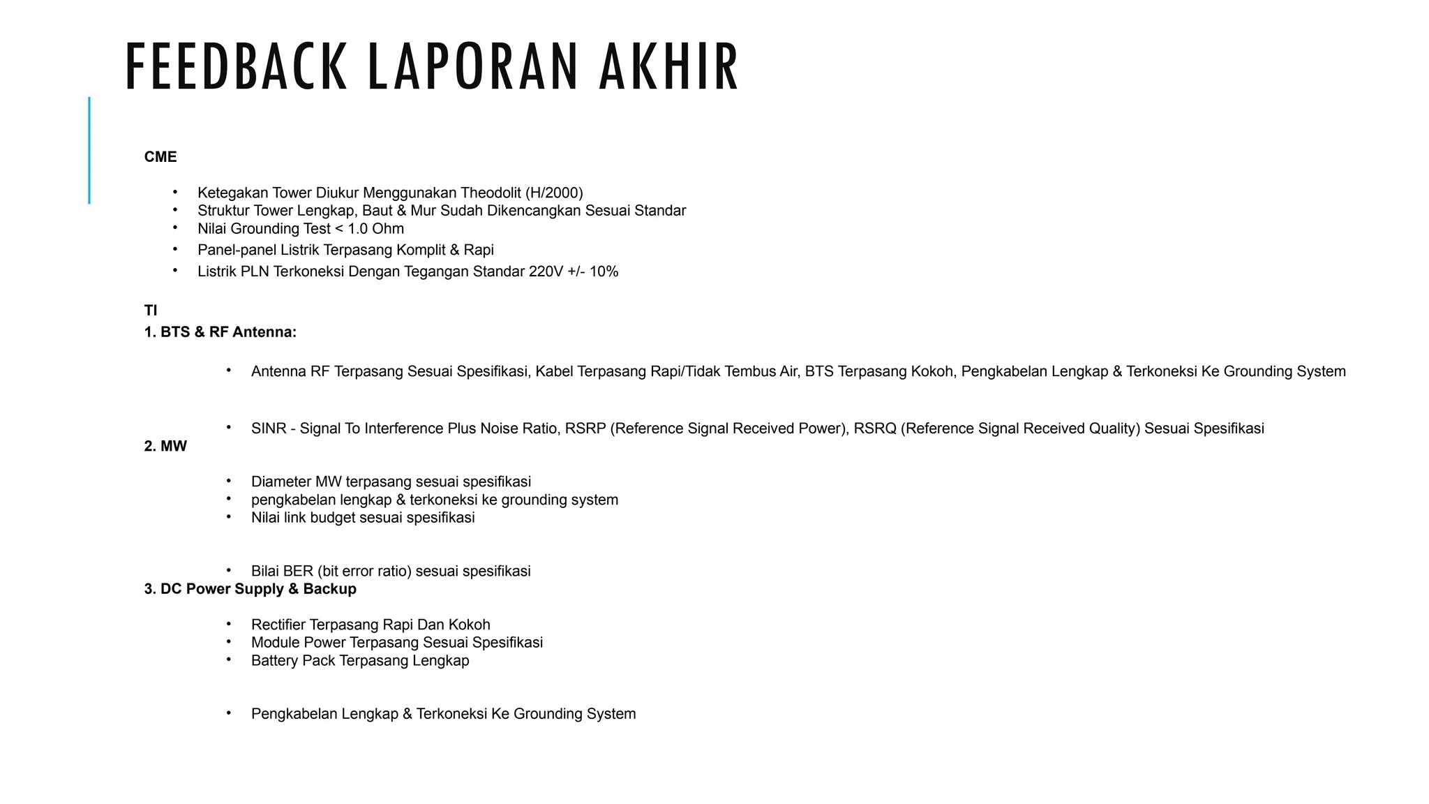 Project_BTS PM DRAFT2 sipil sitac telecom | PPTX