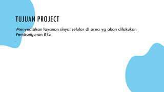 Project_BTS PM DRAFT2 sipil sitac telecom | PPT