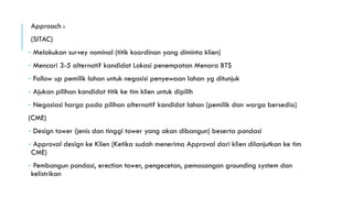 Project_BTS PM DRAFT2 sipil sitac telecom | PPT | Free Download