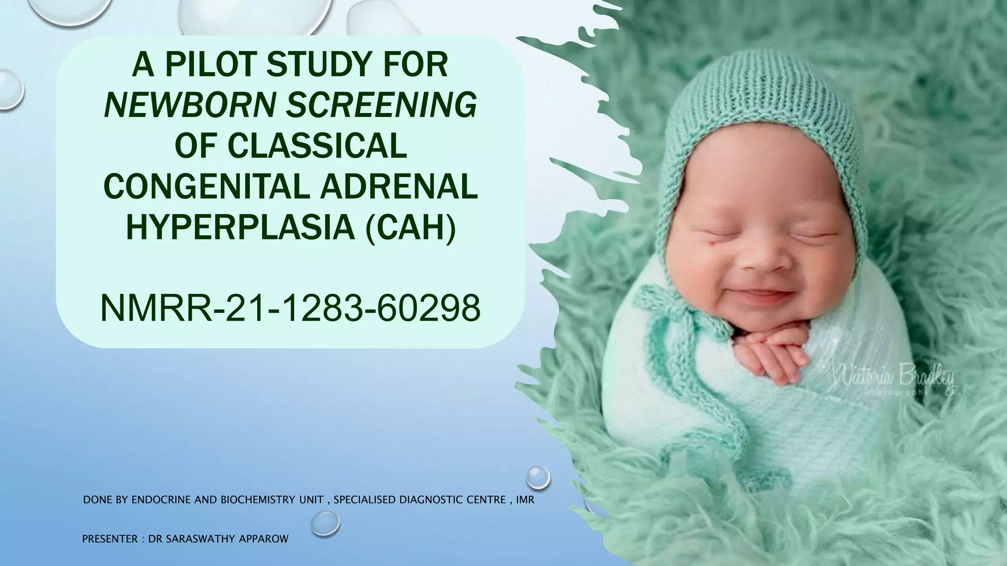 PROJECT CAH NEWBORN SCREENING DBS SPECIMEN COLLECTION AND HANDLING dr ...