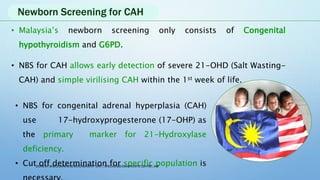 PROJECT CAH NEWBORN SCREENING DBS SPECIMEN COLLECTION AND HANDLING dr ...