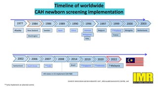PROJECT CAH NEWBORN SCREENING DBS SPECIMEN COLLECTION AND HANDLING dr ...