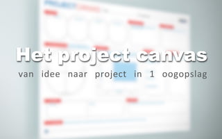 Project canvas webinar slides | PPT