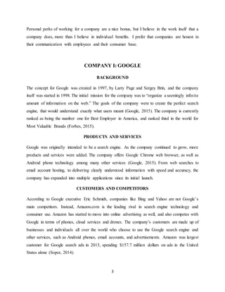 Project career reseach google vs apple | DOCX