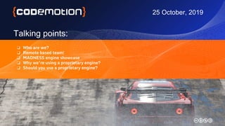 Project cars the rewards of a proprietary engine approach codemotion ...