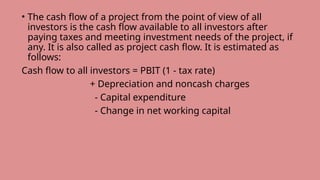 Project Cash flow.pptx are the project related to the | PPTX