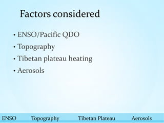 Factors affecting monsoon precipitation in Nepal | PPTX