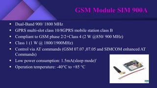 Implementation Of GSM Based Fire Alarm and Protection System | PPTX