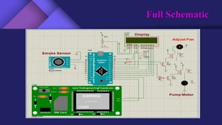 Implementation Of GSM Based Fire Alarm and Protection System | PPTX