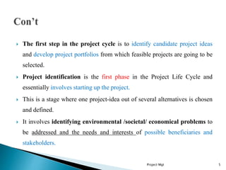 project Ch 3.ppt which talks about project preparation | PPT