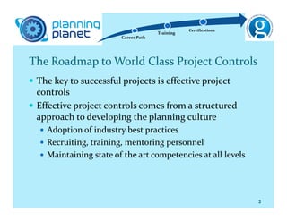 Roadmap To World Class Project Controls Pp | PDF | Construction ...