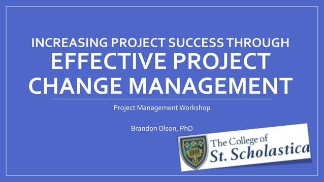 Effective Project Change Management | PPTX