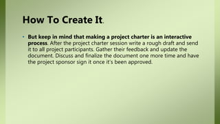 guide to Project charter | PPTX