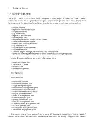 Sample Project Charter in Project Management | DOCX