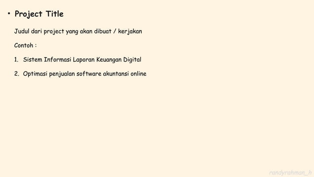 Cara Membuat Project Charter untuk strategi mengelola project plan | PPTX