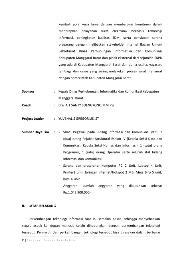 Project charter2 penataan_sistem_adminis | PDF