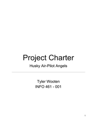 Project Charter | PDF
