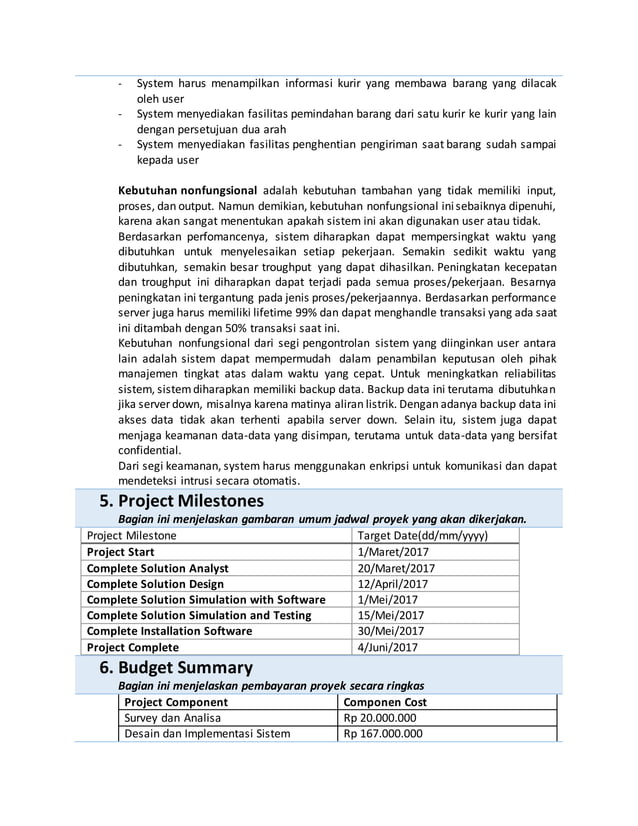 Project charter trackit | PDF