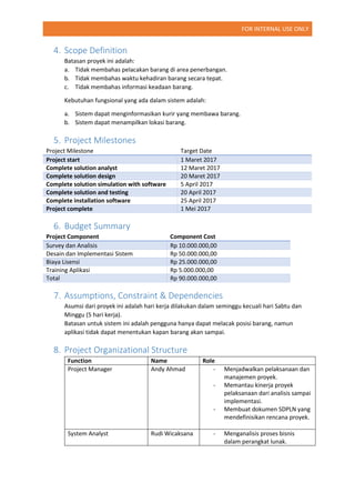 Project charter | PDF