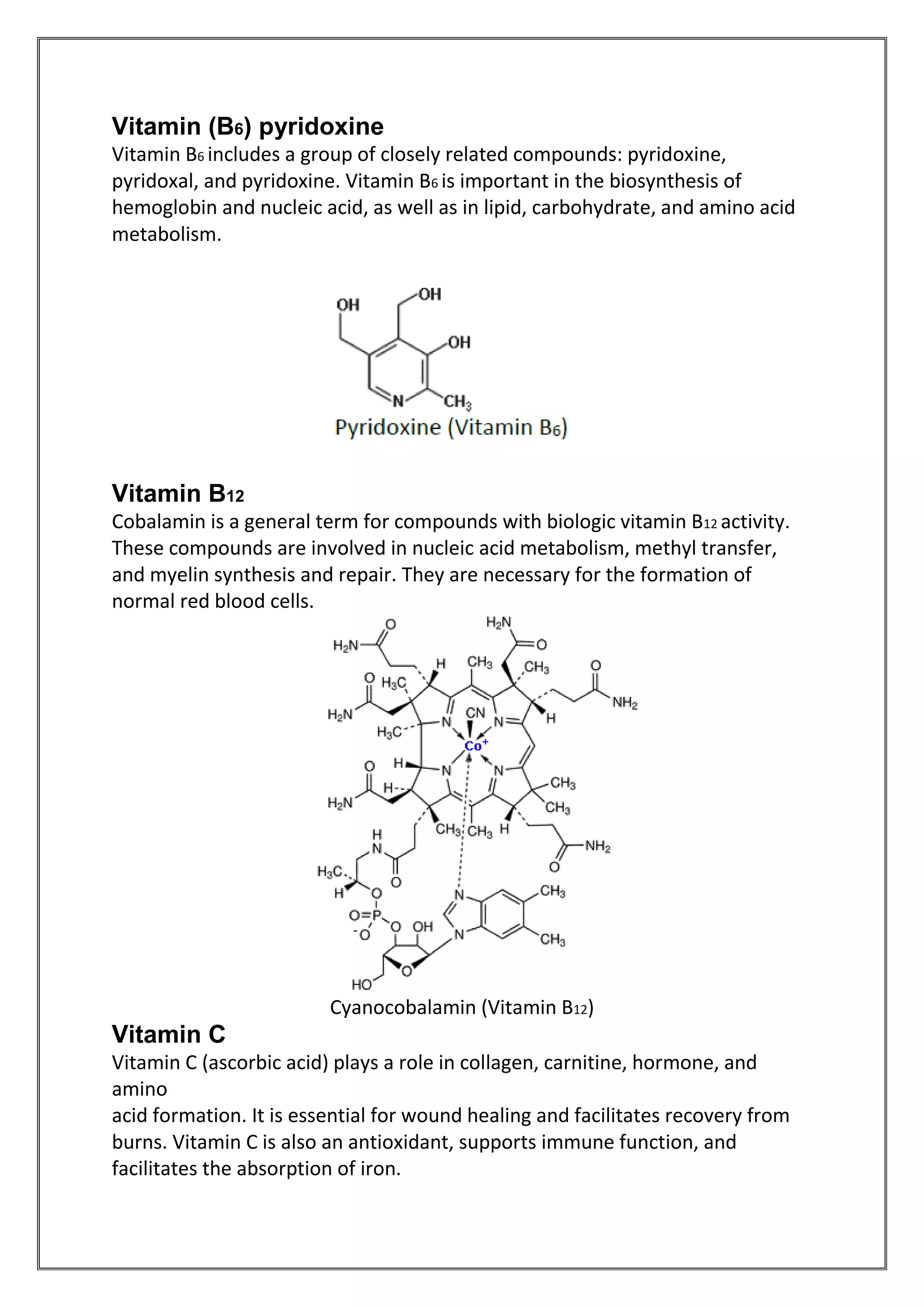 Project chemistry on vitamins | PDF