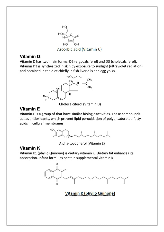 Project chemistry on vitamins | PDF