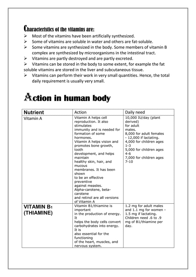 Vitamins And Hormones Chemistry Project – EXWJ