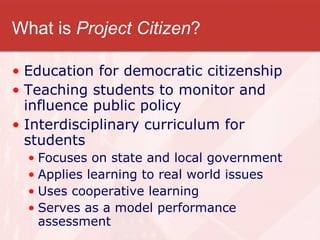 Project citizen intro power point | PPT