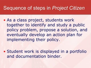 Project citizen intro power point | PPT
