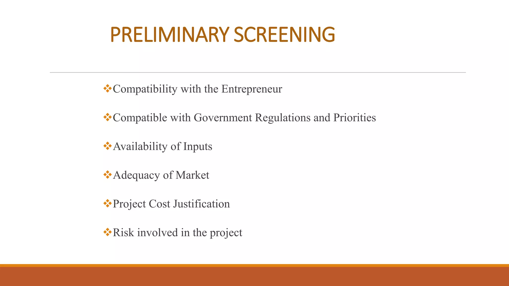 PROJECT CLASSIFICATION, IDENTIFICATION, FORMULATION | PPTX